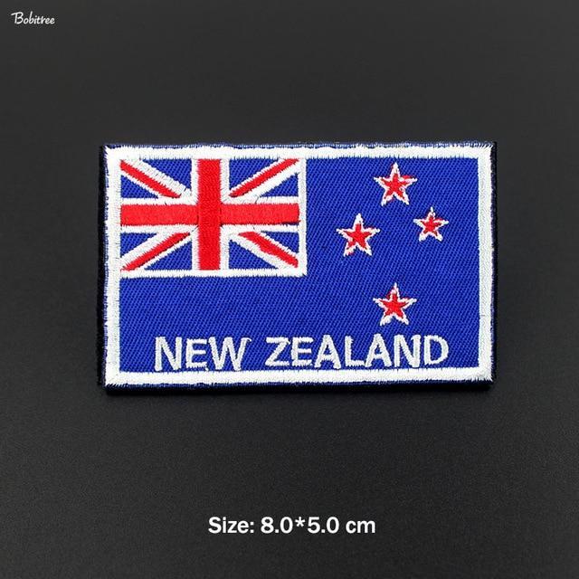 Bobitree Embroidered National Flag Patch New Zealand