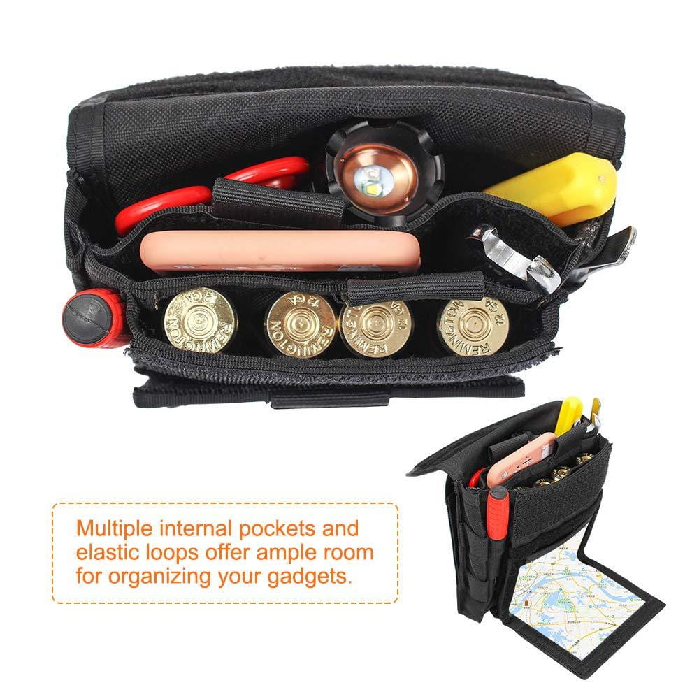 FUNANASUN Tactical MOLLE Command Pouch Black