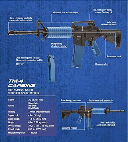 Umarex Paintball Marker T4E TM-4 Carbine .43 Caliber Training Rifle